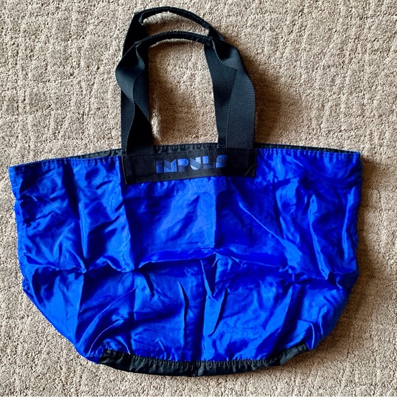 impuls | Bags | Impuls Blue Retro 8s Tote Bag | Poshmark